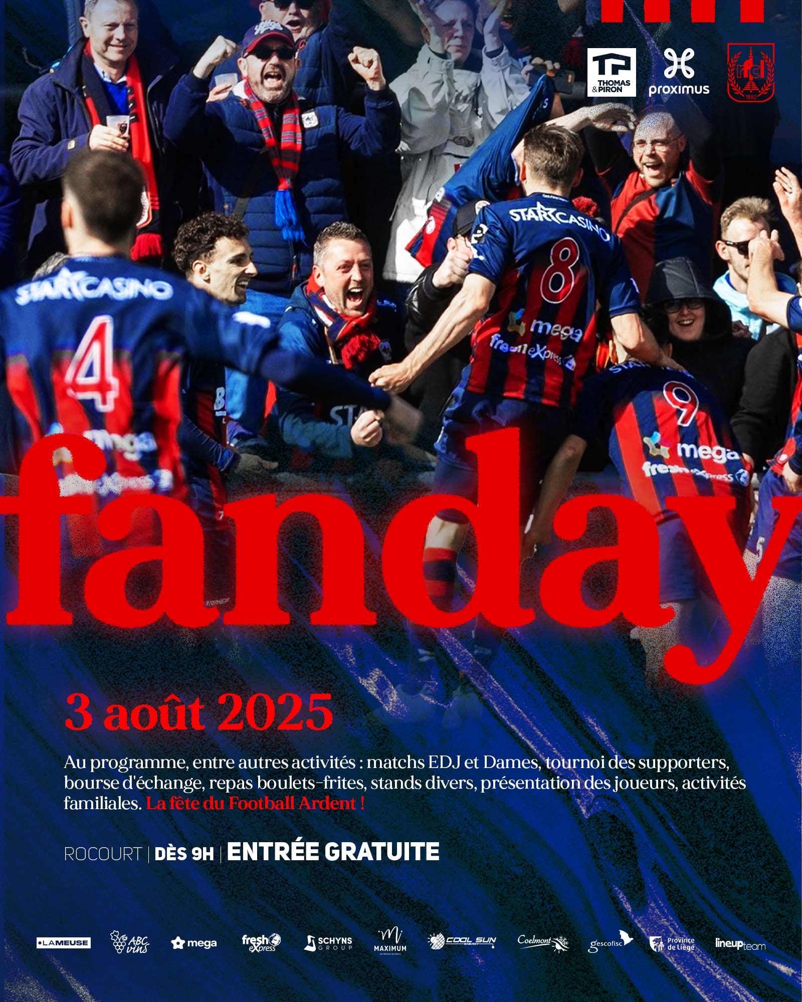 La Fondation Ihsane Jarfi au Fan Day du RFCL – Fondation Ihsane Jarfi